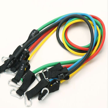 China Yoga Pull Rope Exercise Fitness Rubber Latex Workout 11pcs ...