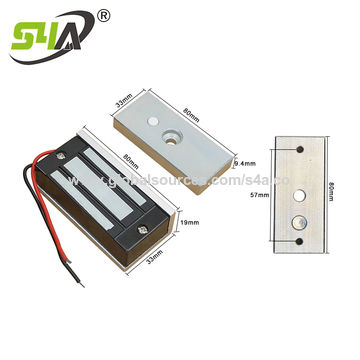 China 12V/24V mini electromagnetic lock for cabinets with 100 lbs ...