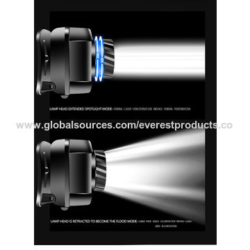 China Hand wave sensor USB rechargeable camping head lamps,Zoomable ...