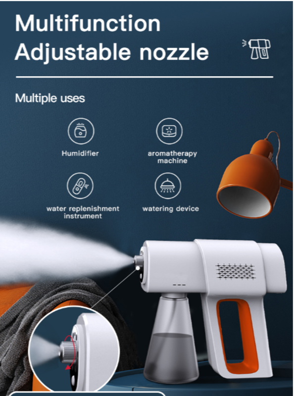 China Atomizer Nano Spray Disinfectant Spray Gun For Sterilizing Walk ...