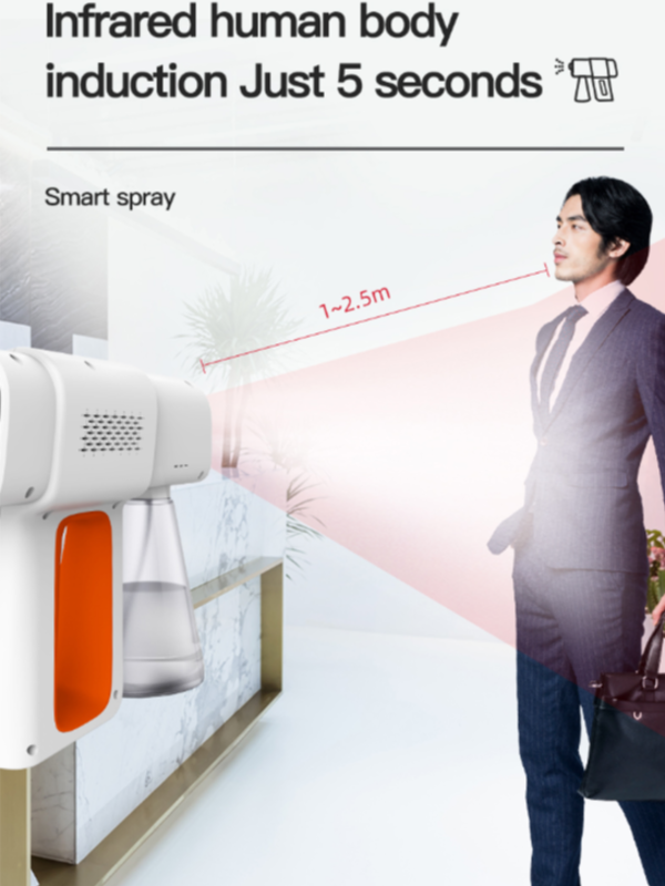 China Atomizer Nano Spray Disinfectant Spray Gun For Sterilizing Walk ...