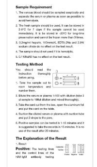 China Rapid diagnostic Tests for anti-HAV-HEV IgM on Global Sources ...