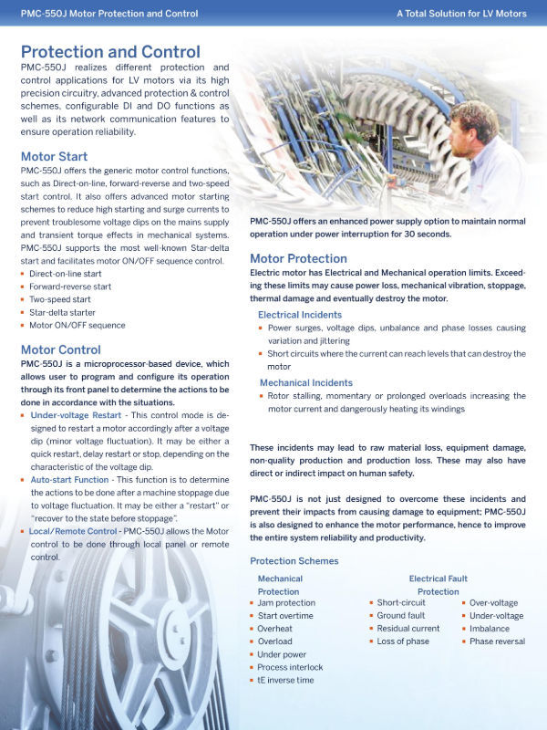 China CET PMC-550J DC/AC Direct/Reversing Start Control Electrical Over-Current Relay Motor ...