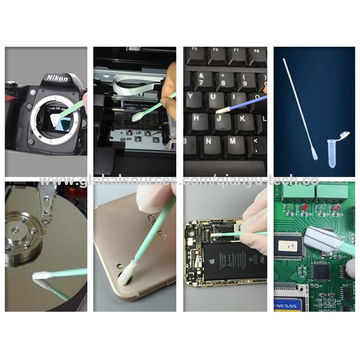 China TX751B Small Head Semiconductor Use Cleanroom Foam Cleaning Swab ...