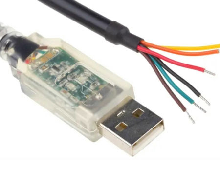 China USB to TTL cable w/ Embedded Electronics, LEDs, 5V/450mA, Wire ...