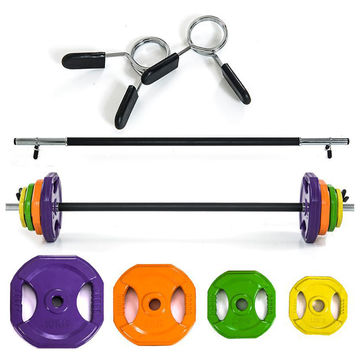 China Colorful weight jump barbell dumbbell discs set for exercise ...