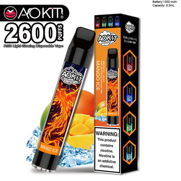 China Original Manufacturer Aokit Lux 2600 Disposable Electronic ...