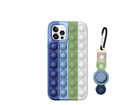China Silicone bubble fidget toy phone case mobile phone toy case and ...