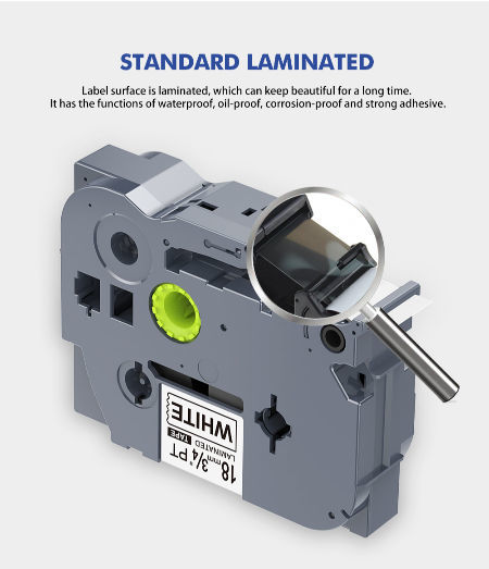 China PUTY High quality TZ2-231 12MM Black on White compatible for P ...