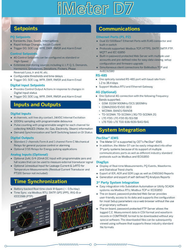 China CET iMeter D7 Advanced Smart Wireless 4G Color IPS Dot-Matrix LCD ...