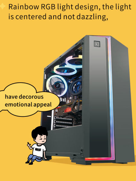 China SAMA 3906 cool professional gaming computer case ATX pc cabinet ...