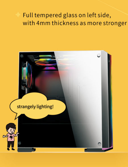 China SAMA 3906 cool professional gaming computer case ATX pc cabinet ...