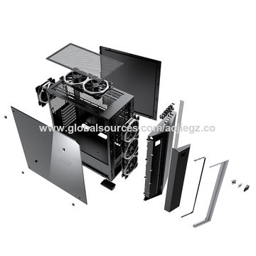 China SAMA 3906 cool professional gaming computer case ATX pc cabinet ...