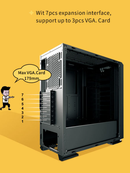 China SAMA 3906 cool professional gaming computer case ATX pc cabinet ...