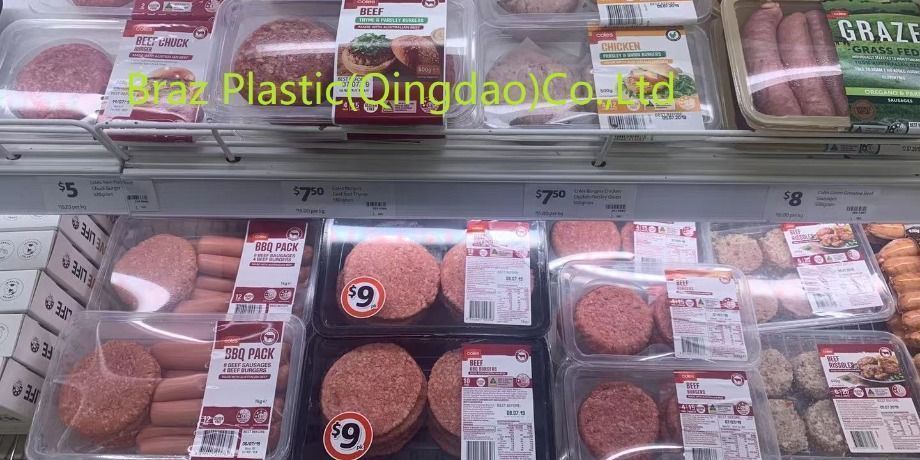 China Disposable Food Meat Packaging Plastic Map Trays, fridge to ...