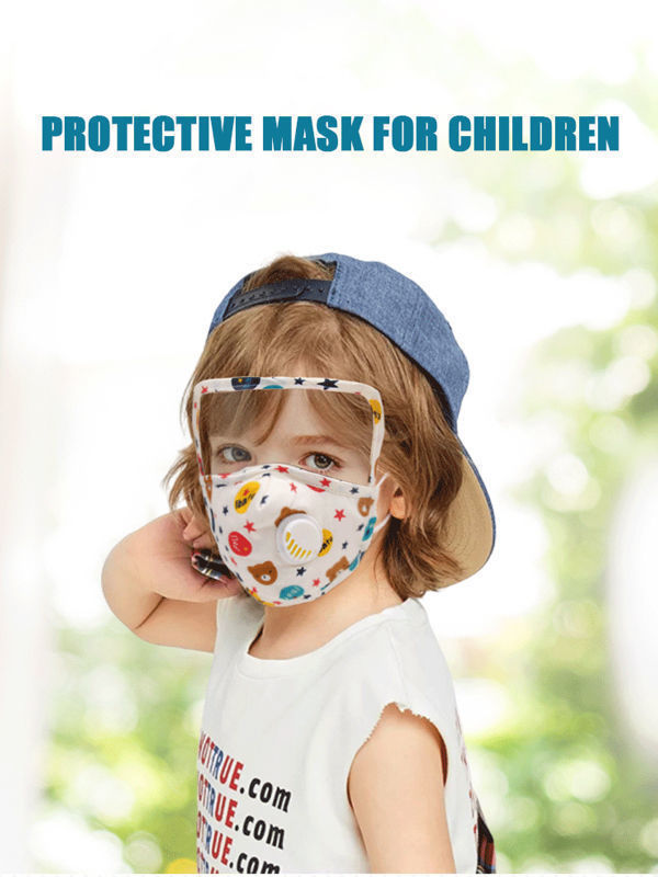 Custom Children Reusable Fashion Cotton Face Maskes With Valve ...