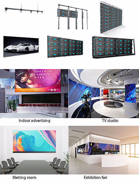 Indoor smd rgb 3-in-1 tri color panel P2.5 HD LED video wall screen ...