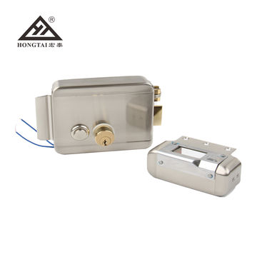 China Electric Key Lock Outdoor Gate Lock Electric Rim Lock 12V on ...