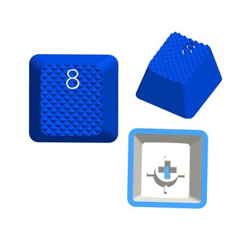 China Double-shot injection plastic backlit keycaps on Global Sources ...