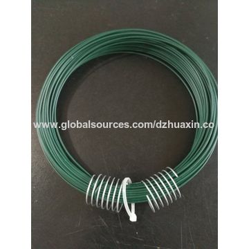 China PVC coated wire, used for binding or fence weaving on Global ...