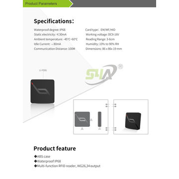 China Access control rfid card reader swipe card door entry systems on ...