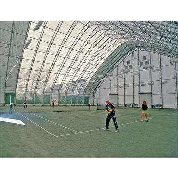 China Fireproofing PVDF Tensile Tent Fabric Roof Membrane soccer roof ...