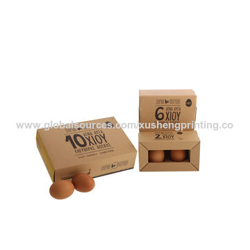 China High quality custom printed egg box recycle paper corrugated box shipping mail carton food ...