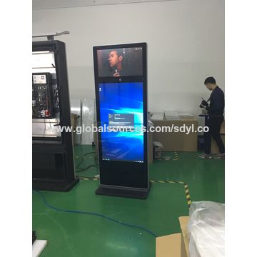 China Free standing touch screen kiosk touch screen display digital ...