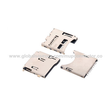 China MUP-C792-3 Push push type micro SIM card connectors on Global Sources,Normally closed Card ...