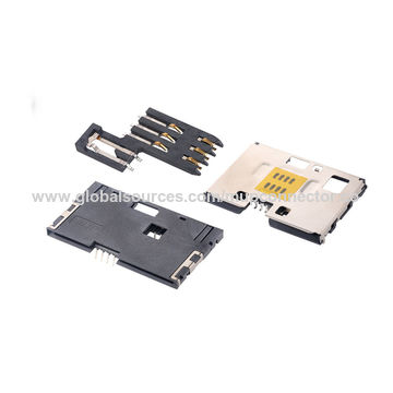 China MUP-C792-3 Push push type micro SIM card connectors on Global Sources,Normally closed Card ...