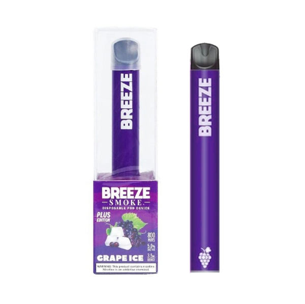 China 800 Puff Vaporizer Breeze Plus Disposable Vape Pen In Stock ...