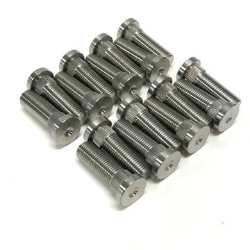 China Grade 5 Titanium Wheel Studs M10 M12 M14 Knurled Serrated Bolt ...