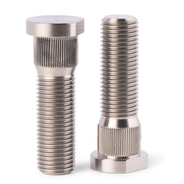 China Grade 5 Titanium Wheel Studs M10 M12 M14 Knurled Serrated Bolt ...