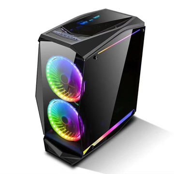 China 2021 new Gaming Computer Case With RGB Fans & Tempered Glass EATX ...