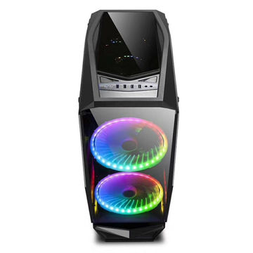 China 2021 new Gaming Computer Case With RGB Fans & Tempered Glass EATX ...