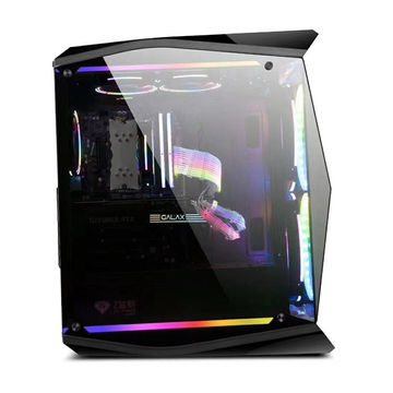 China 2021 new Gaming Computer Case With RGB Fans & Tempered Glass EATX ...