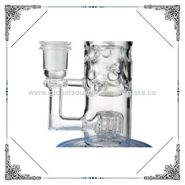 China Mothership Straight Fab Colorful Honeycomb Jet Perc Bubbler Glass ...