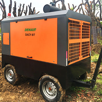 China 130 cfm diesel compressor on Global Sources,diesel screw air ...