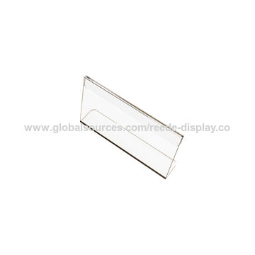 China L shape acrylic advertising card holder display stand on Global ...