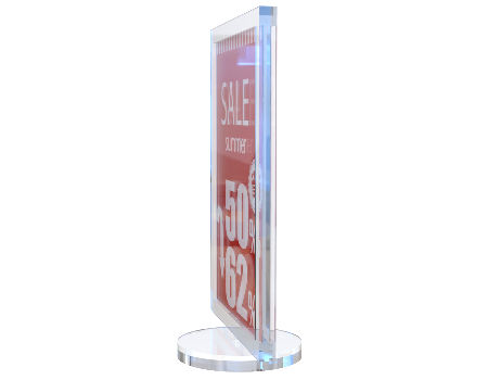 China Custom Tabletop Rotating Acrylic Signage Display Holder ...