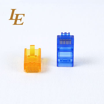 China LE Network accessories high quality 8 pin rj45 modular plug lan ...