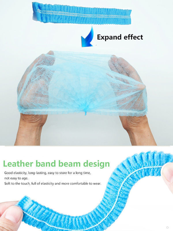 China Surgical Non-Woven Hat Elastic Nurse Non Woven Strip Mobcap ...