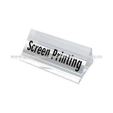 China Acrylic triangle menu holder table tent desktop sign holder on ...