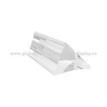 China Acrylic triangle menu holder table tent desktop sign holder on ...