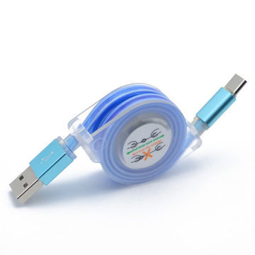 China USB3.1Type-C colorful luminous aluminum alloy telescopic data ...