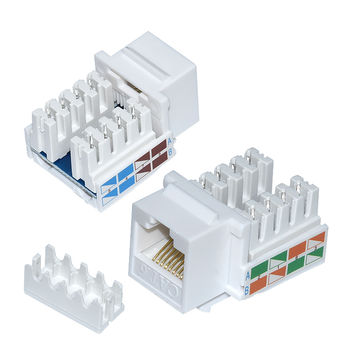 China Modular jack XJY-NE-23 ethernet network keystone jack CAT3 CAT5E ...