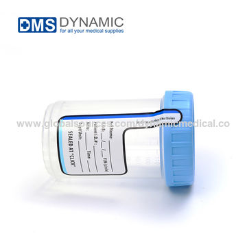 China Specimen Container 3oz Blue Lid Sterile Cusotm Label and ...