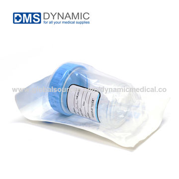 China Specimen Container 3oz Blue Lid Sterile Cusotm Label and ...