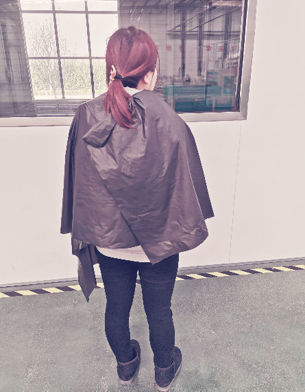 Biodegradable plastic cape,biodegradable hairdressing cape ,compostable ...