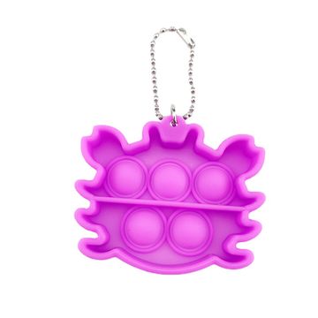 China Manufacturer silicone push mini poppits keychain autism sensory ...